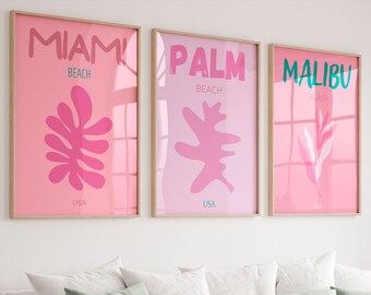 Preppy Pink Posters - Etsy