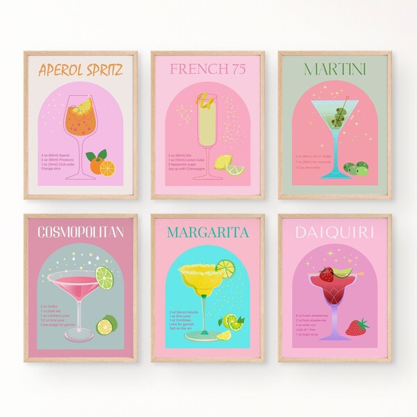 Drink Recipe Poster - Etsy