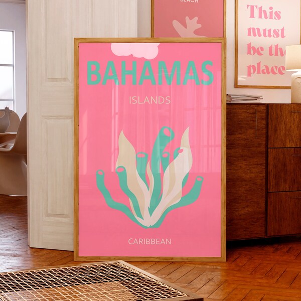 Preppy Caribbean Wall Art - Etsy