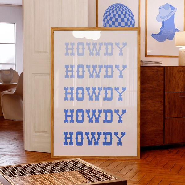 Howdy Canvas Wall Art - Etsy