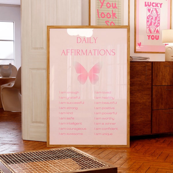 Motivational Pink Wall Art - Etsy