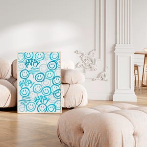 Teal Preppy Room Decor for Teens Cute Girly Wall Art Turquoise Nursery ...