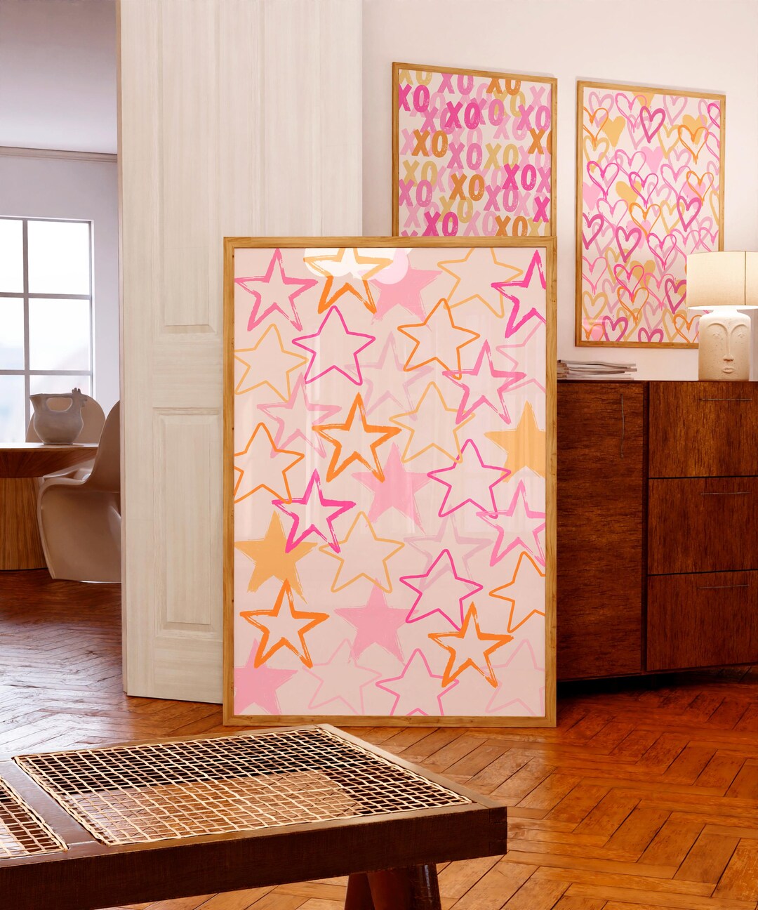 Colorful Stars Print: Trendy Preppy Room Decor (digital Download) - Etsy