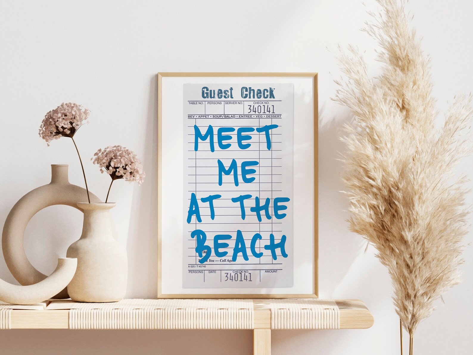 Meet Me at the Beach Print: Blue Coastal Decor (digital Download) - Etsy