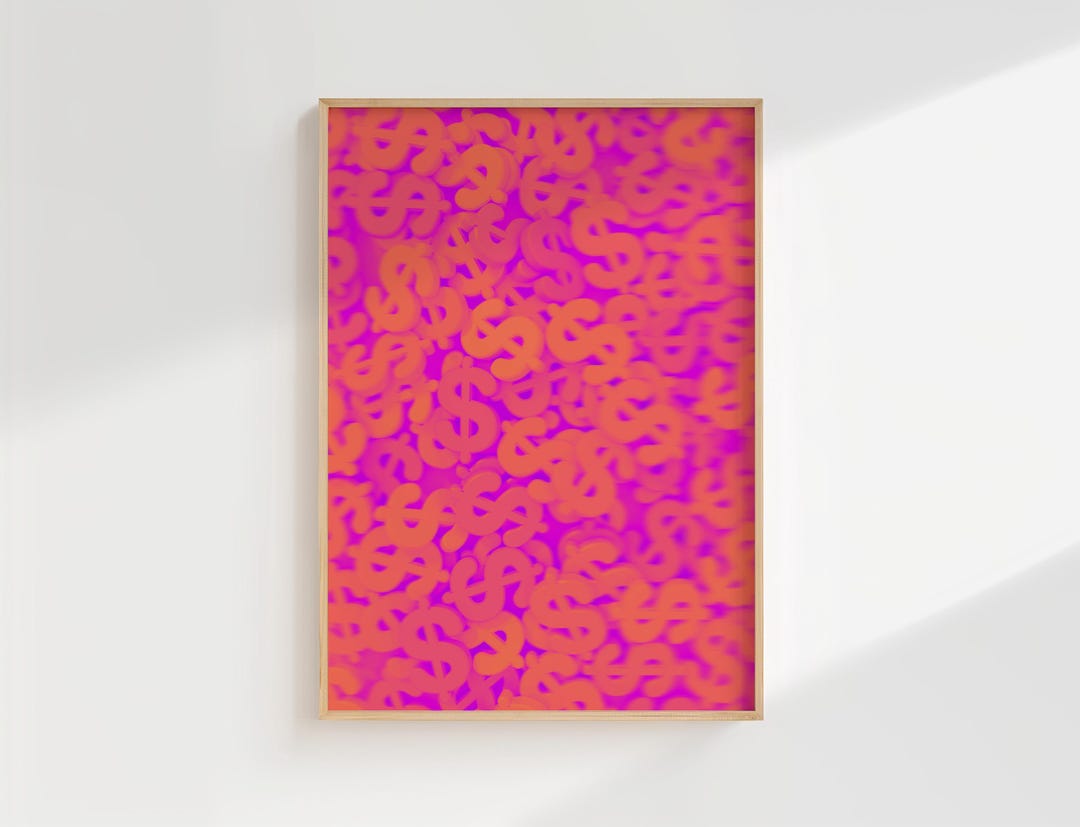 Dollar Sign Money Wall Art: Abundance Magnet, Funky Office Decor ...