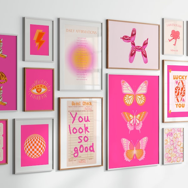 Preppy Wall Collage - Etsy