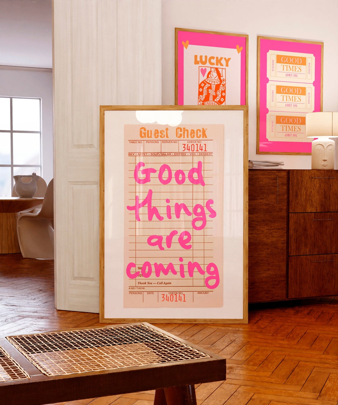Good Things Are Coming Print Guest Check Poster Girly Wall Art ...