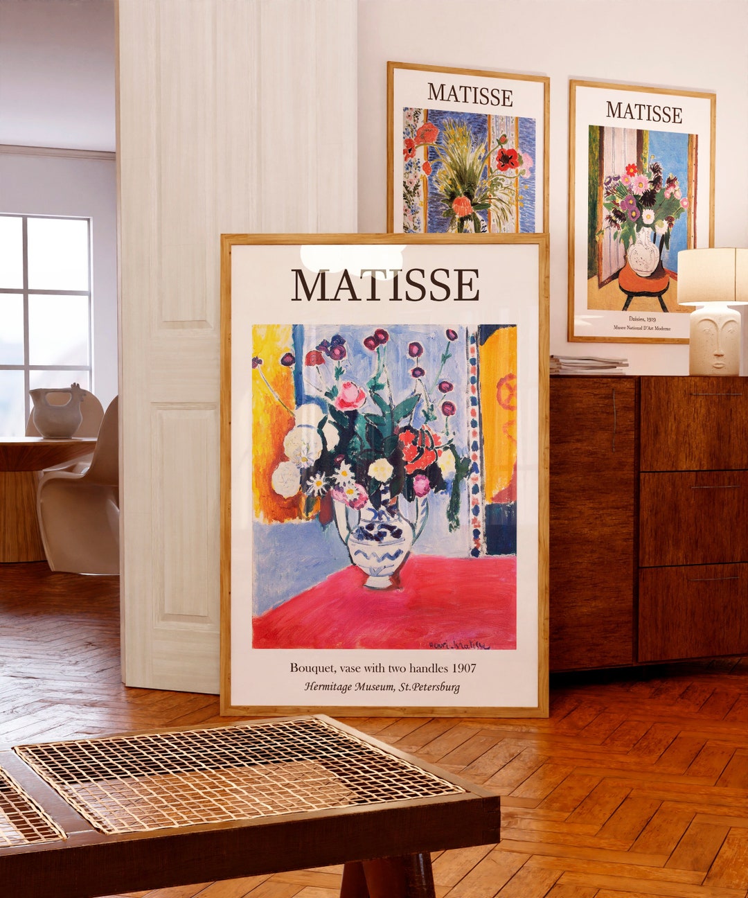 Matisse Flowers in Vase Painting Floral Bouquet Wall Art Floral Still ...