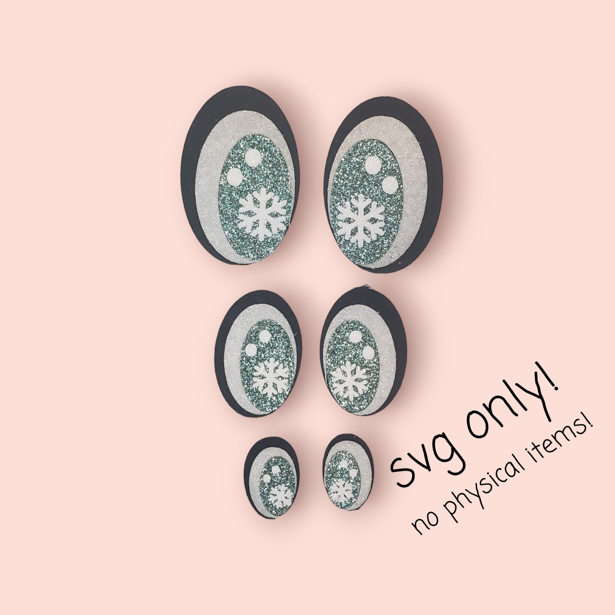 Snowflake Felt Eye SVG AND PNG Only - Etsy Australia