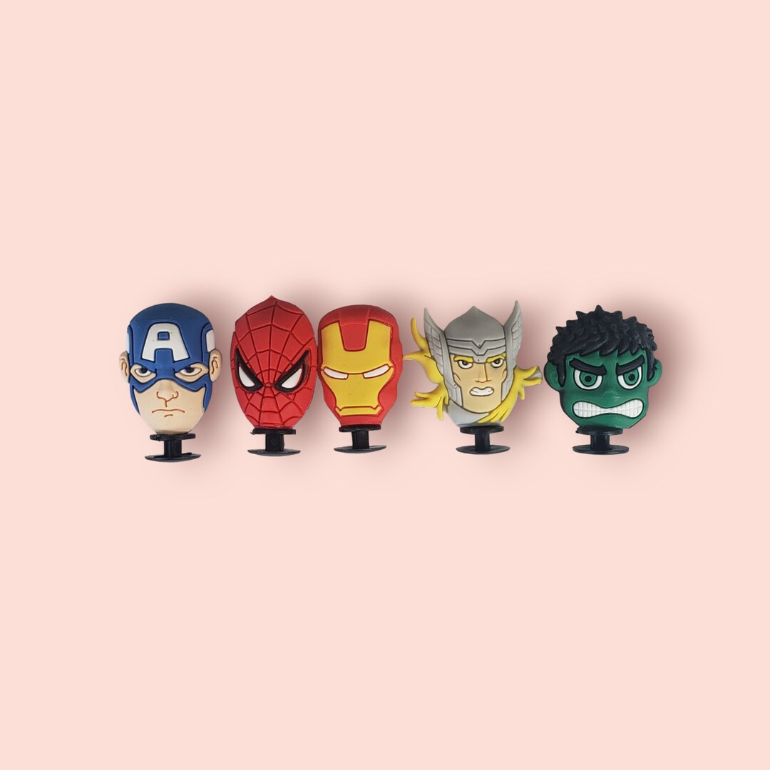 3d Superhero Shoe Charms - Etsy