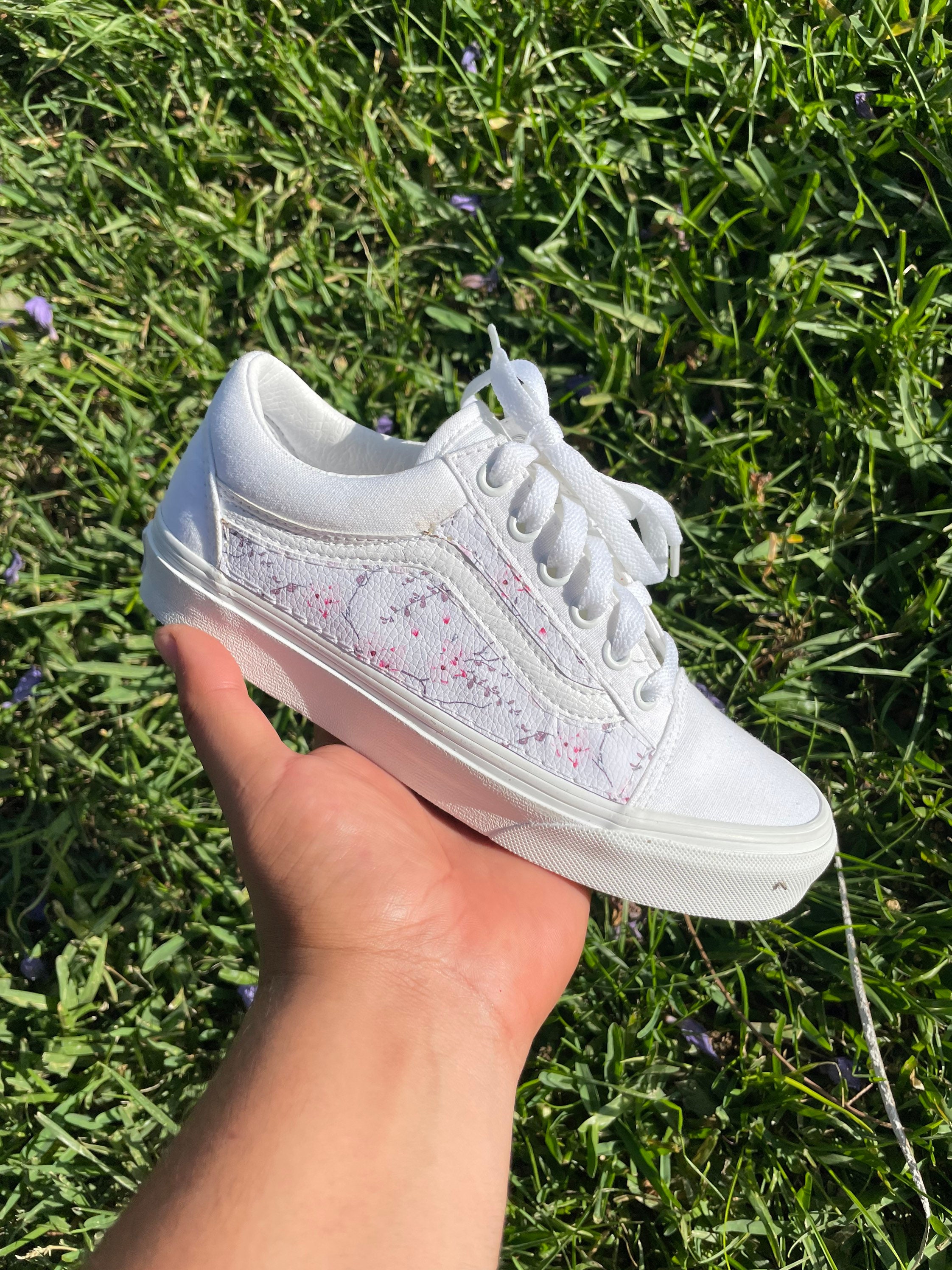 Cherry Blossom Custom Vans - Etsy