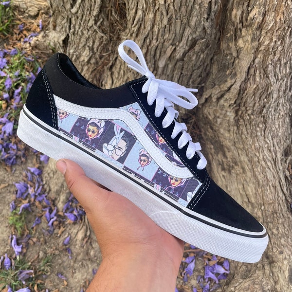 Bad Bunny Custom Vans Shoes - Etsy