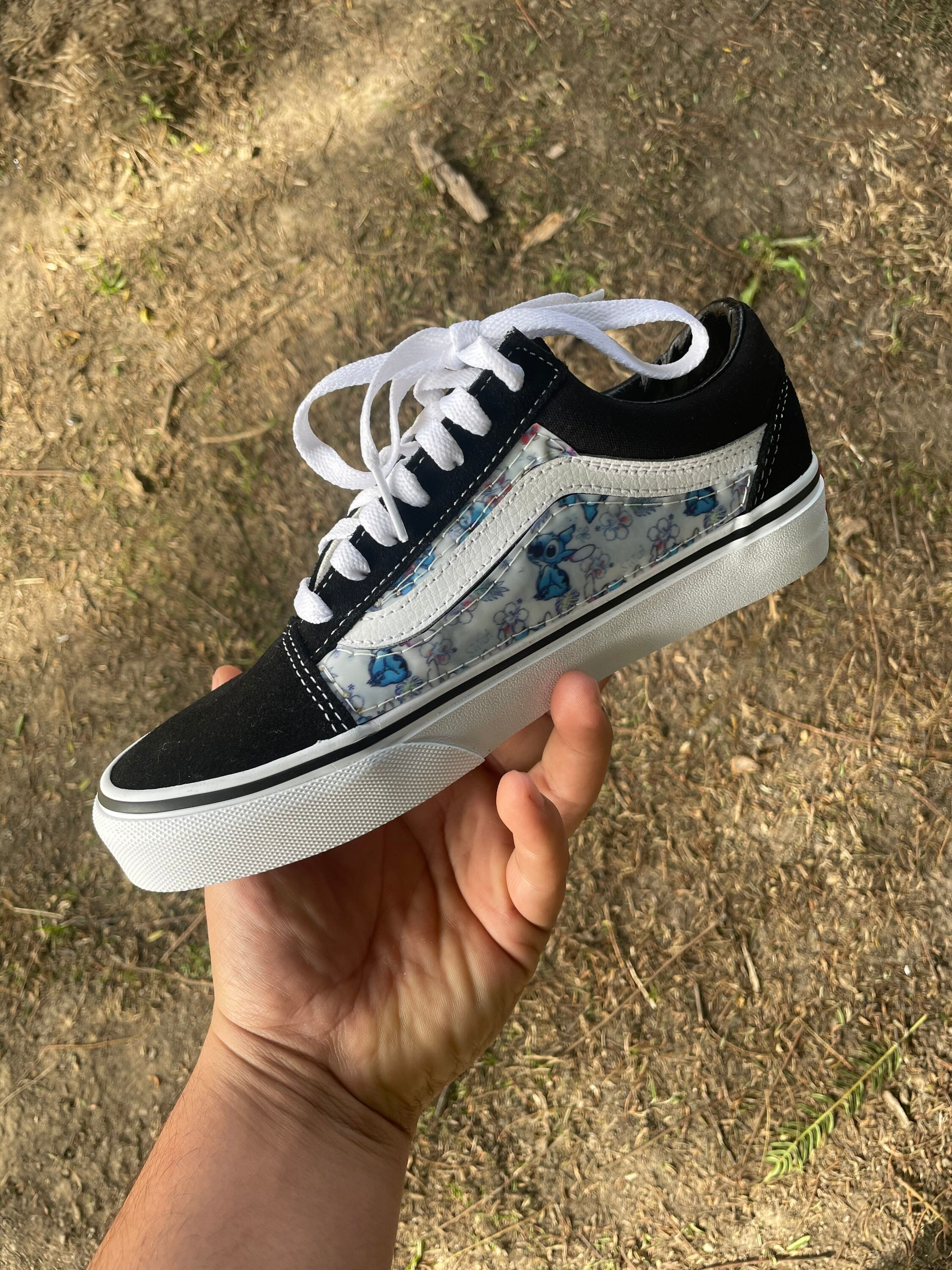 Stitch Custom Vans - Etsy