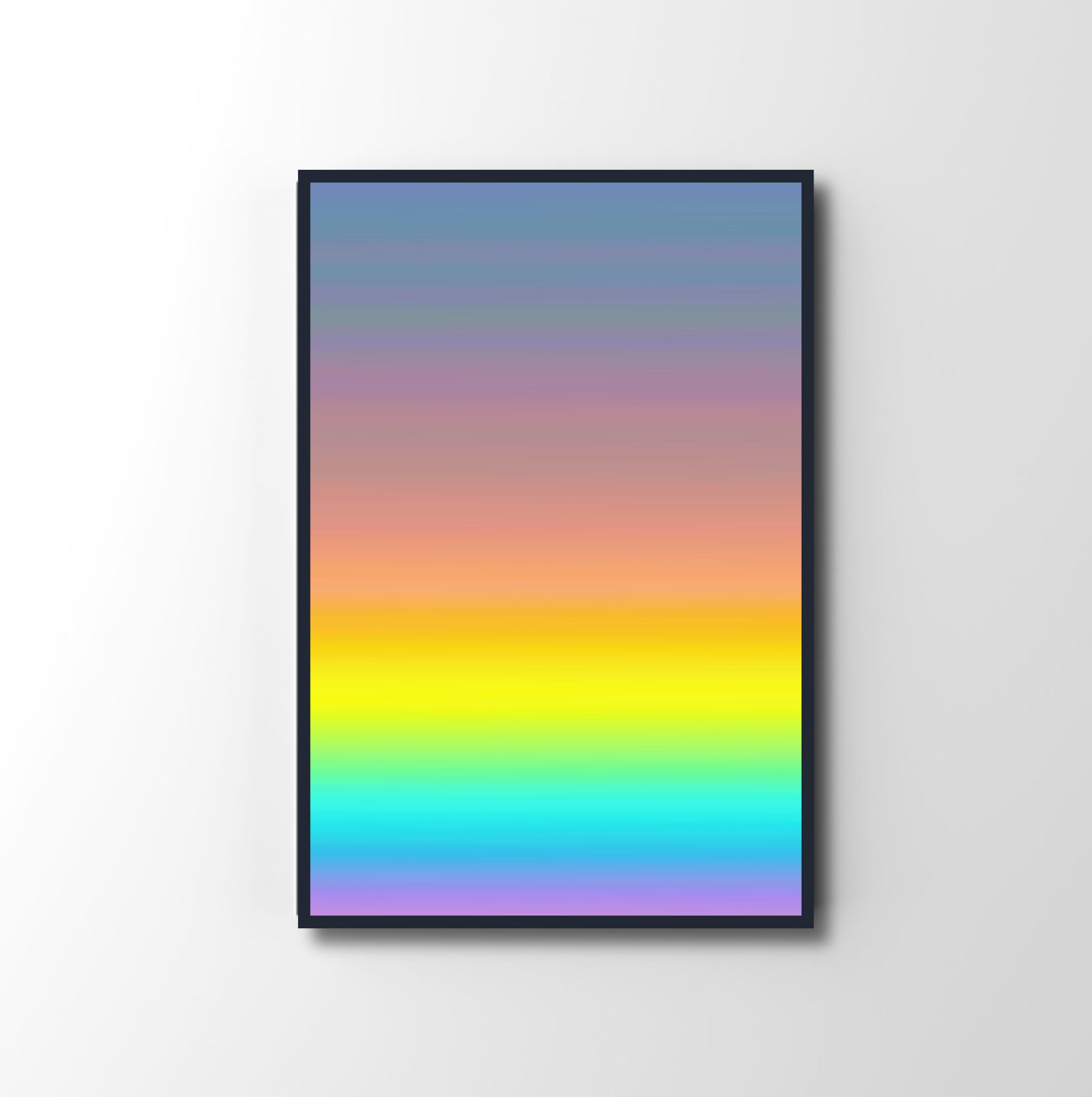 Rainbow Gradient Digital Art Instant Download SVG PNG PDF - Etsy