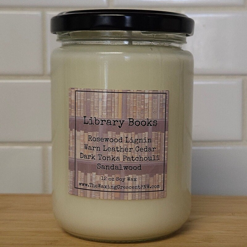 Library Candle - Etsy