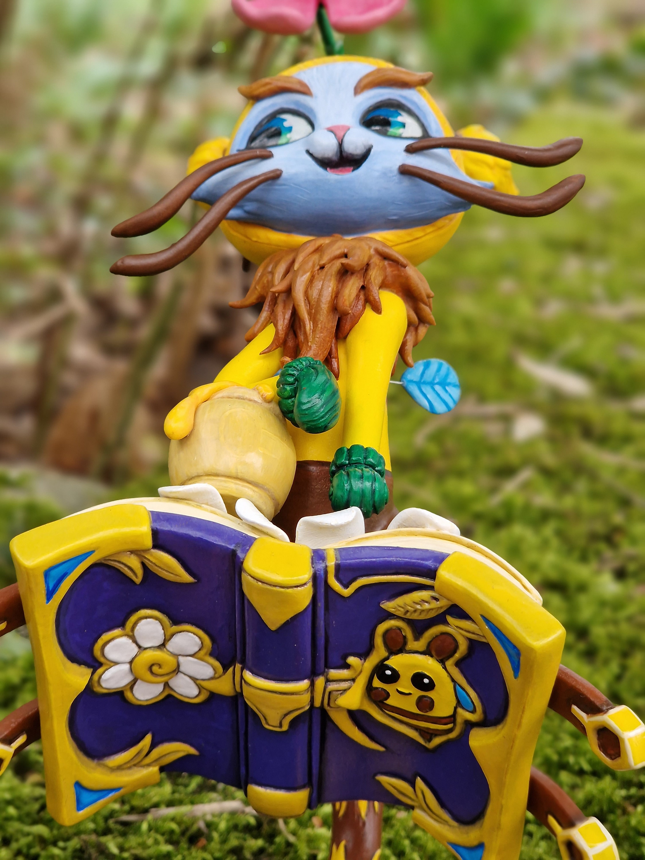 Fan Art Yuumi Yuubee Skin Inspired by LOL Figurine Handmade Statuette ...