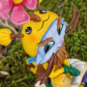 Fan Art Yuumi Yuubee Skin Inspired by LOL Figurine Handmade Statuette ...