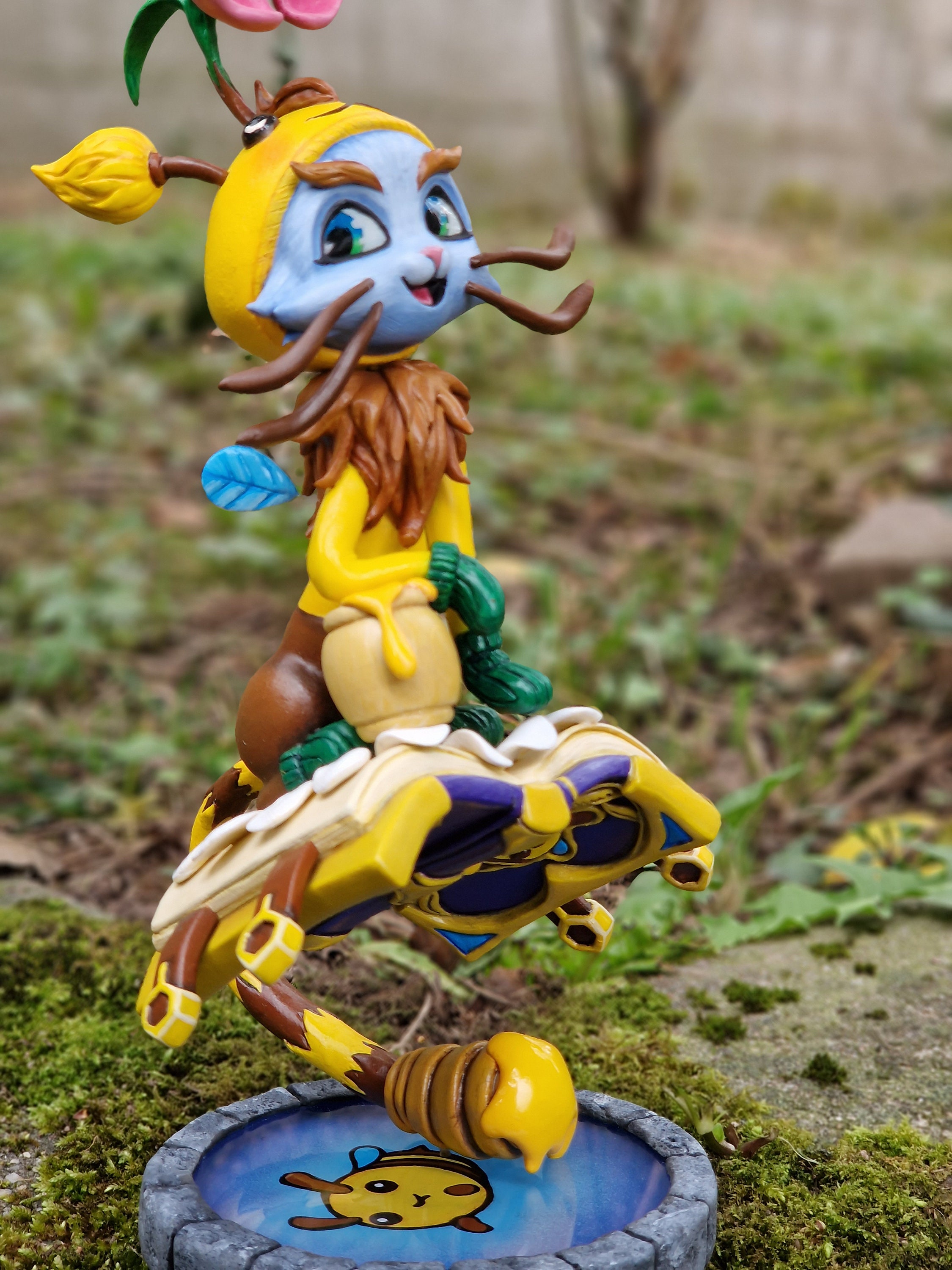 Fan Art Yuumi Yuubee Skin Inspired by LOL Figurine Handmade - Etsy