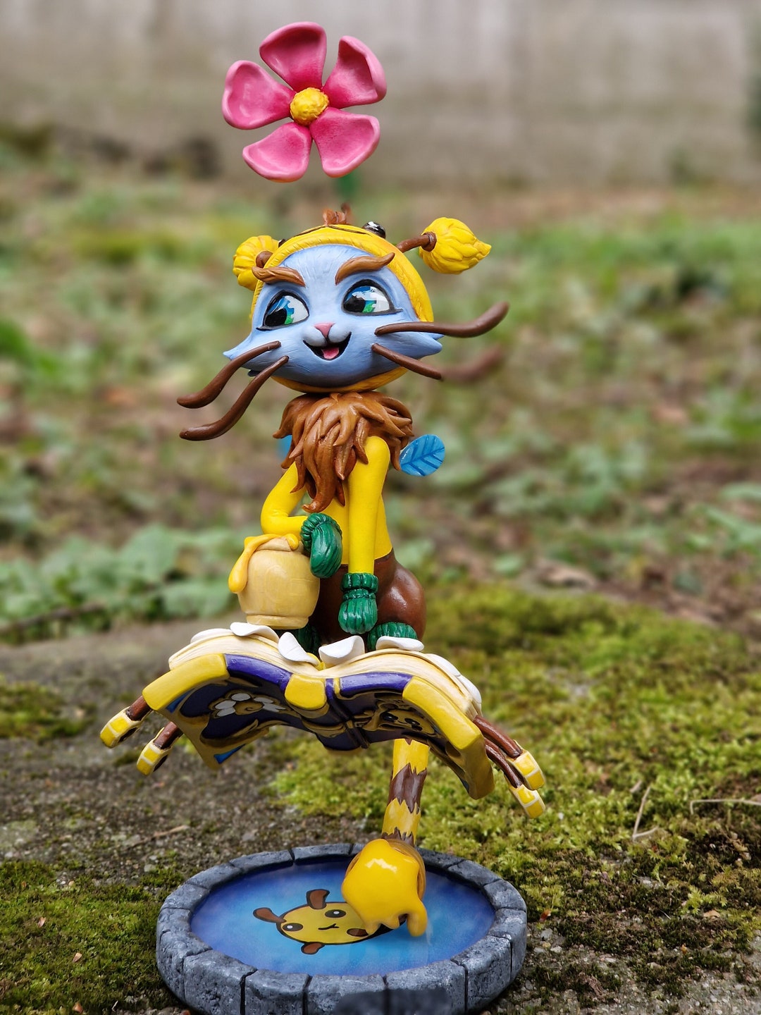 Fan Art Yuumi Yuubee Skin Inspired by LOL Figurine Handmade Statuette ...