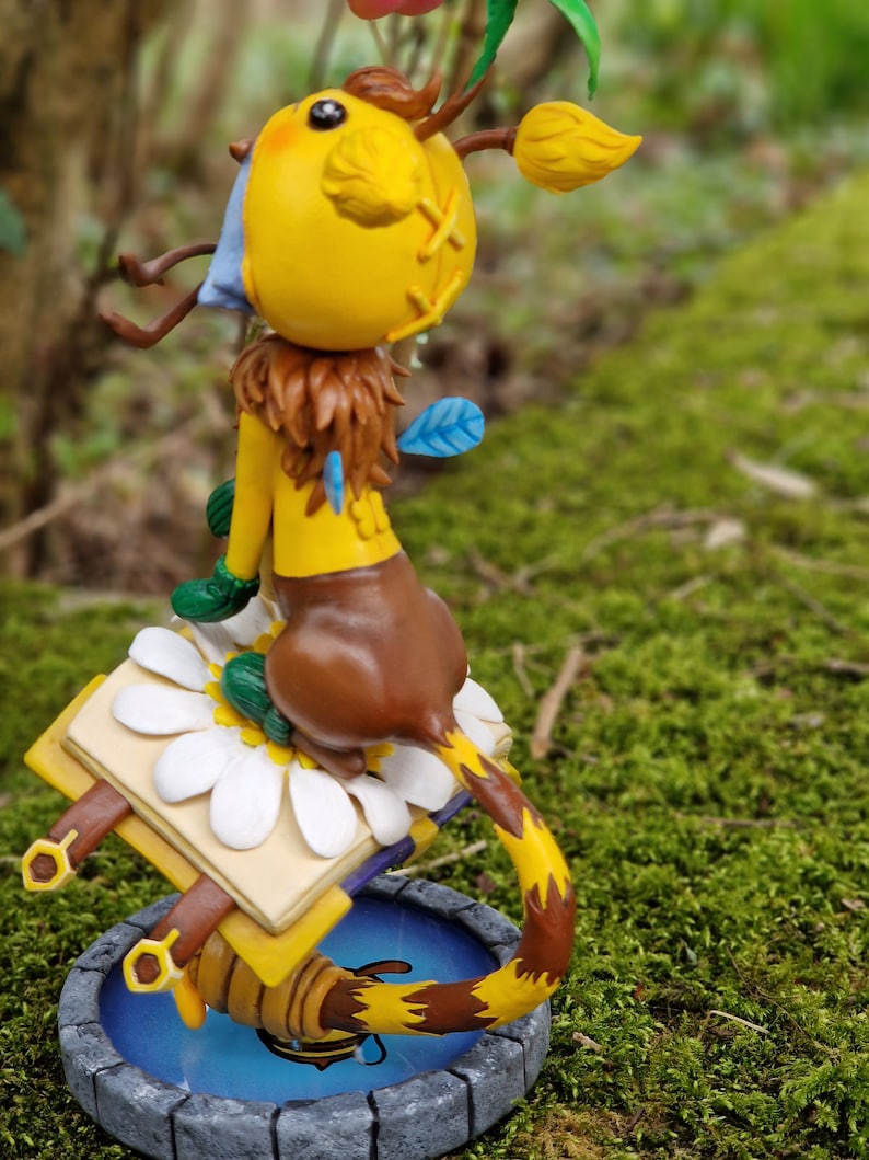 Fan Art Yuumi Yuubee Skin Inspired by LOL Figurine Handmade Statuette ...