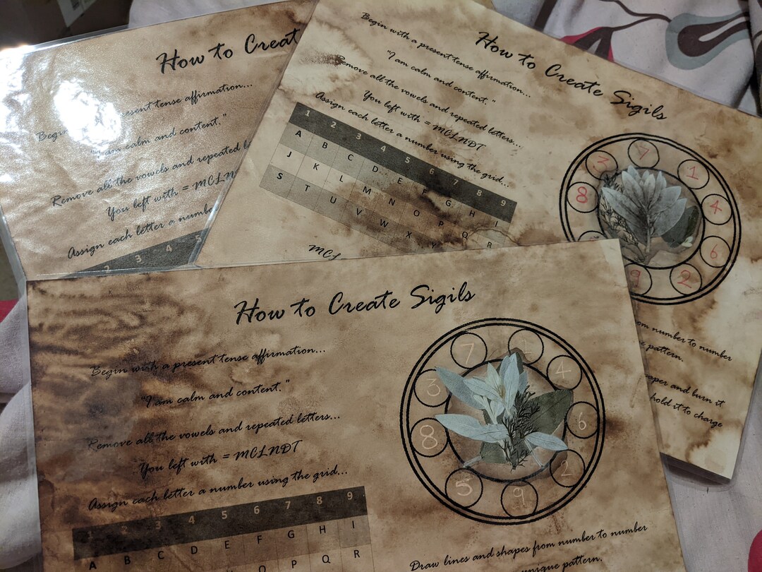 How to Make Sigil's Sheet - Etsy