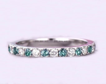 Alexandrite Eternity Ring - Etsy