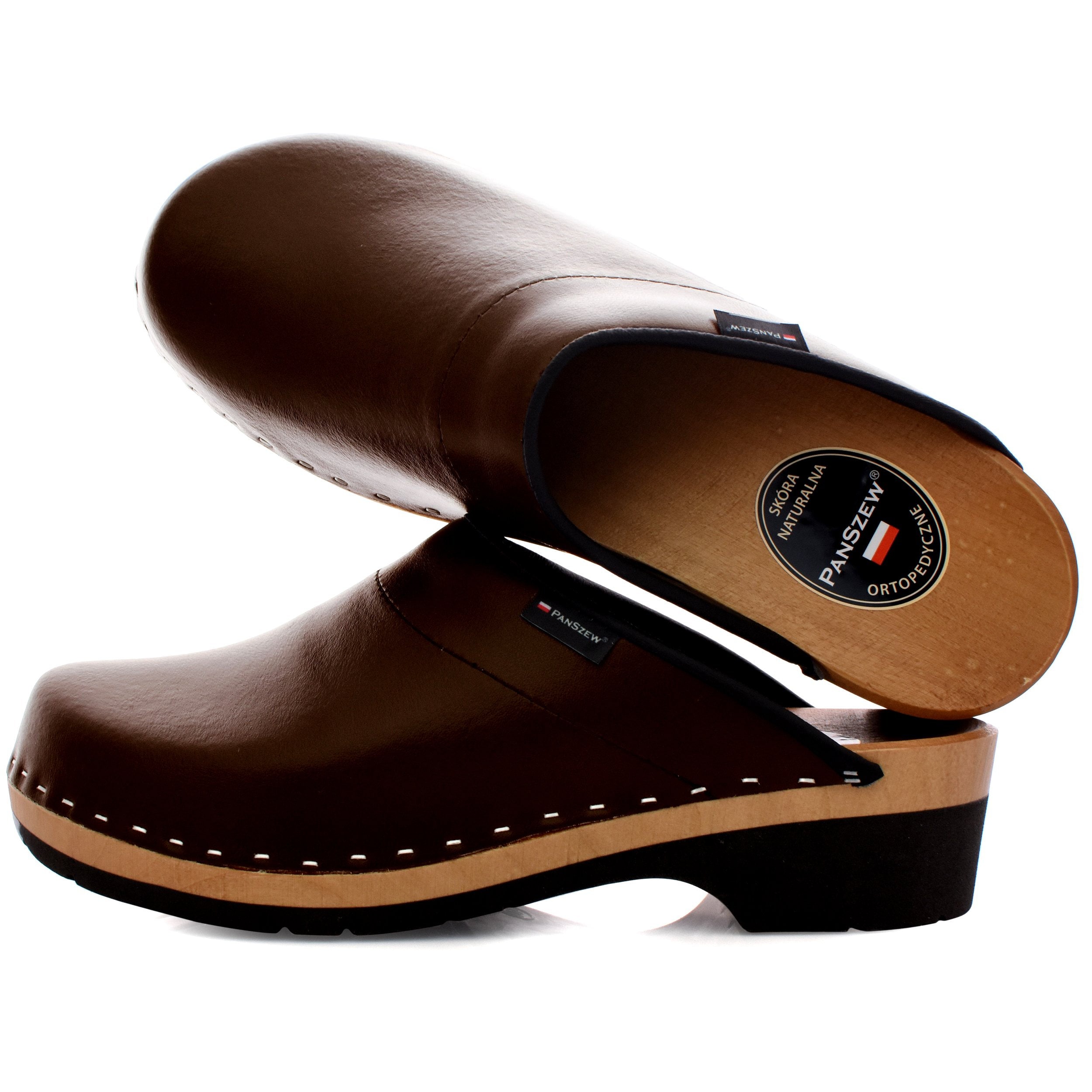 Leather Swedish Clogs for Men Wooden Clogs Handmade Orthopedic - Etsy