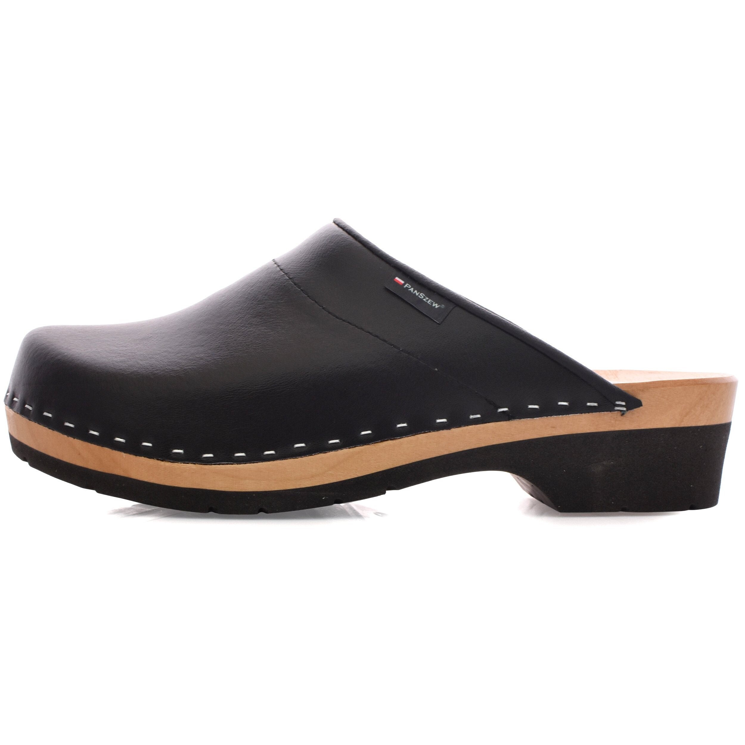 Leather Swedish Clogs for Men Wooden Clogs Handmade Orthopedic Medical ...