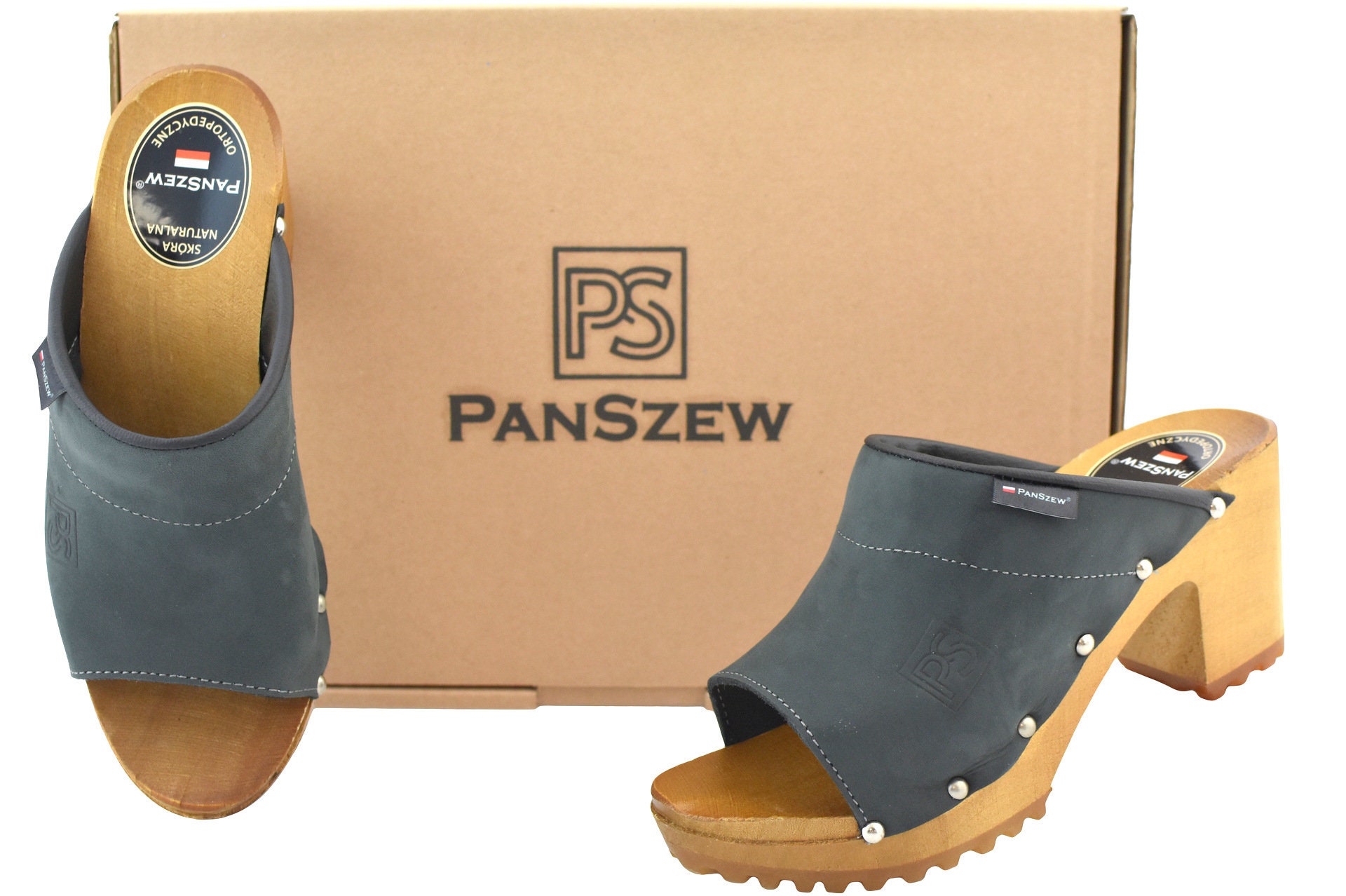 Dreamlike Women Swedish Clogs Wooden Leather Polish Clogs - Etsy