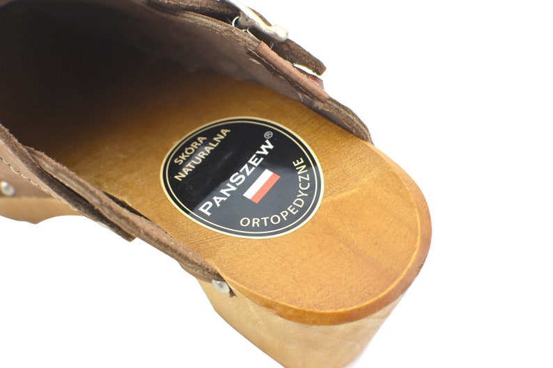 Dreamlike Women Swedish Clogs Wooden Leather Polish Clogs - Etsy