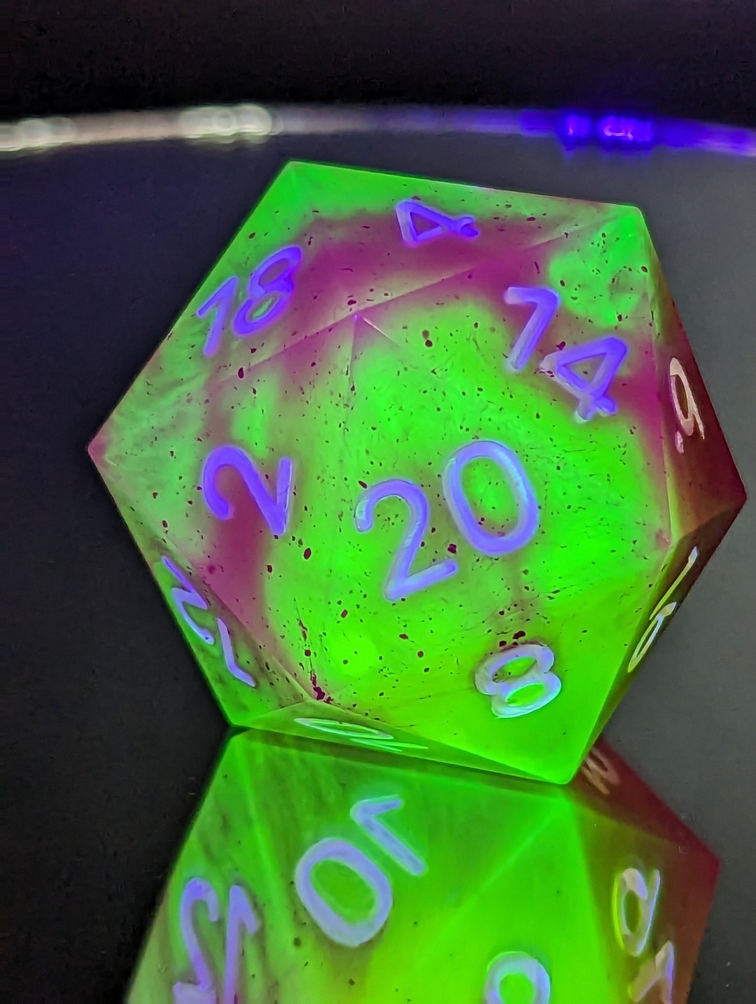 Neon Candy CHONK 33MM D20 Large D20 for TTRPG Walking Tree - Etsy