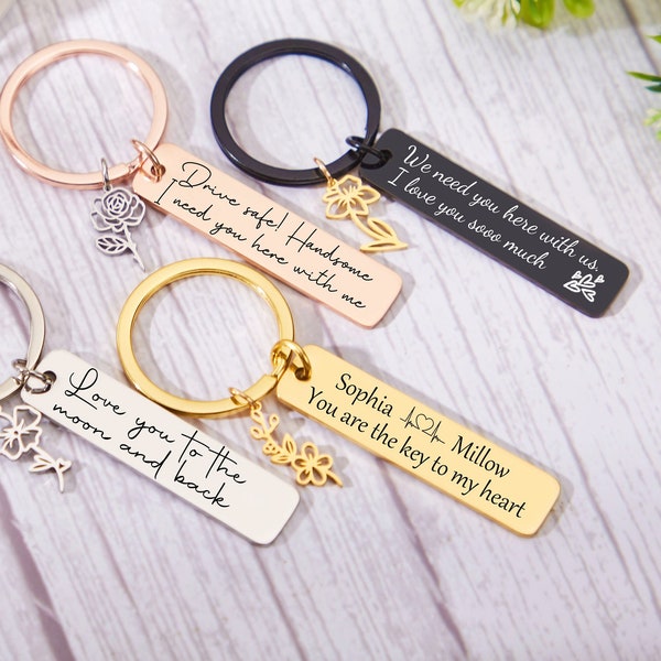 Engraved Keyrings - Etsy