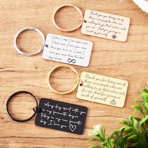 Engraved Metal Keychain Personalized Keyring Drive Safe Keychain Custom ...