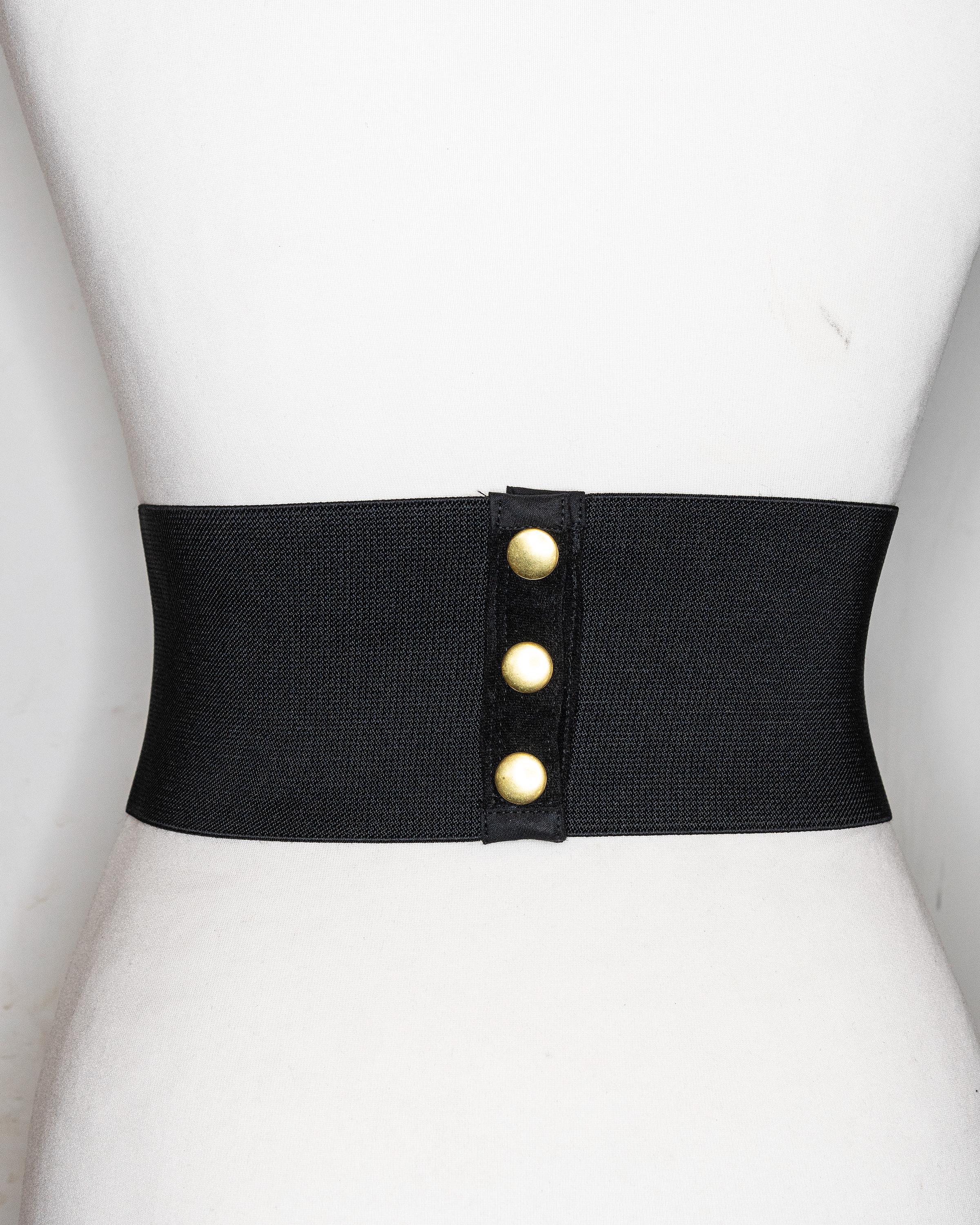 Black and Gold Embroidered Velvet Corset Belt With Moon and Stars - Etsy