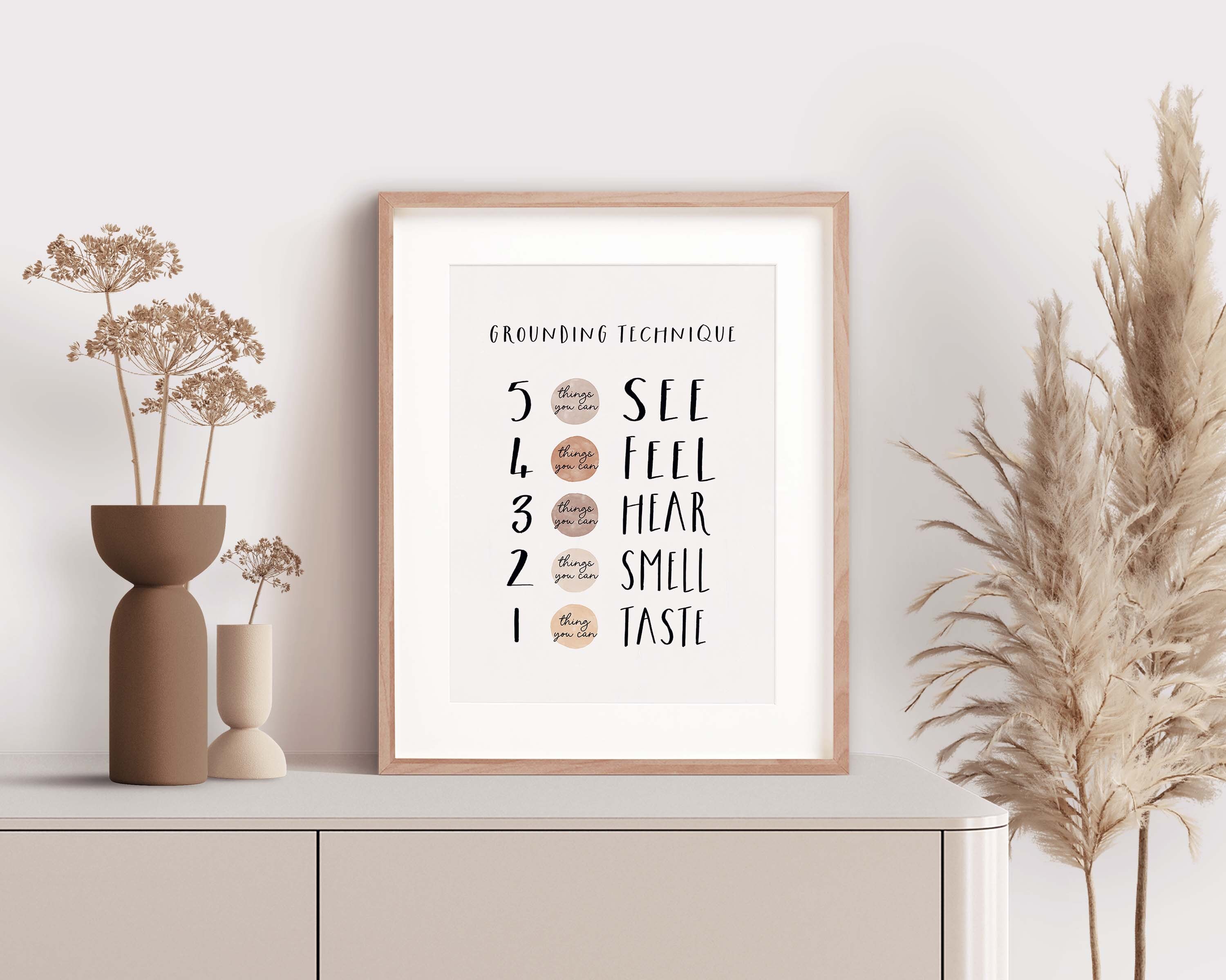 Grounding Technique Printable Poster, Grounding Technique Poster ...