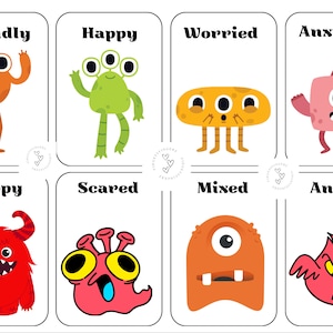 Feelings Flash Cards, Emotions Flash Cards, Zones of Regulation ...