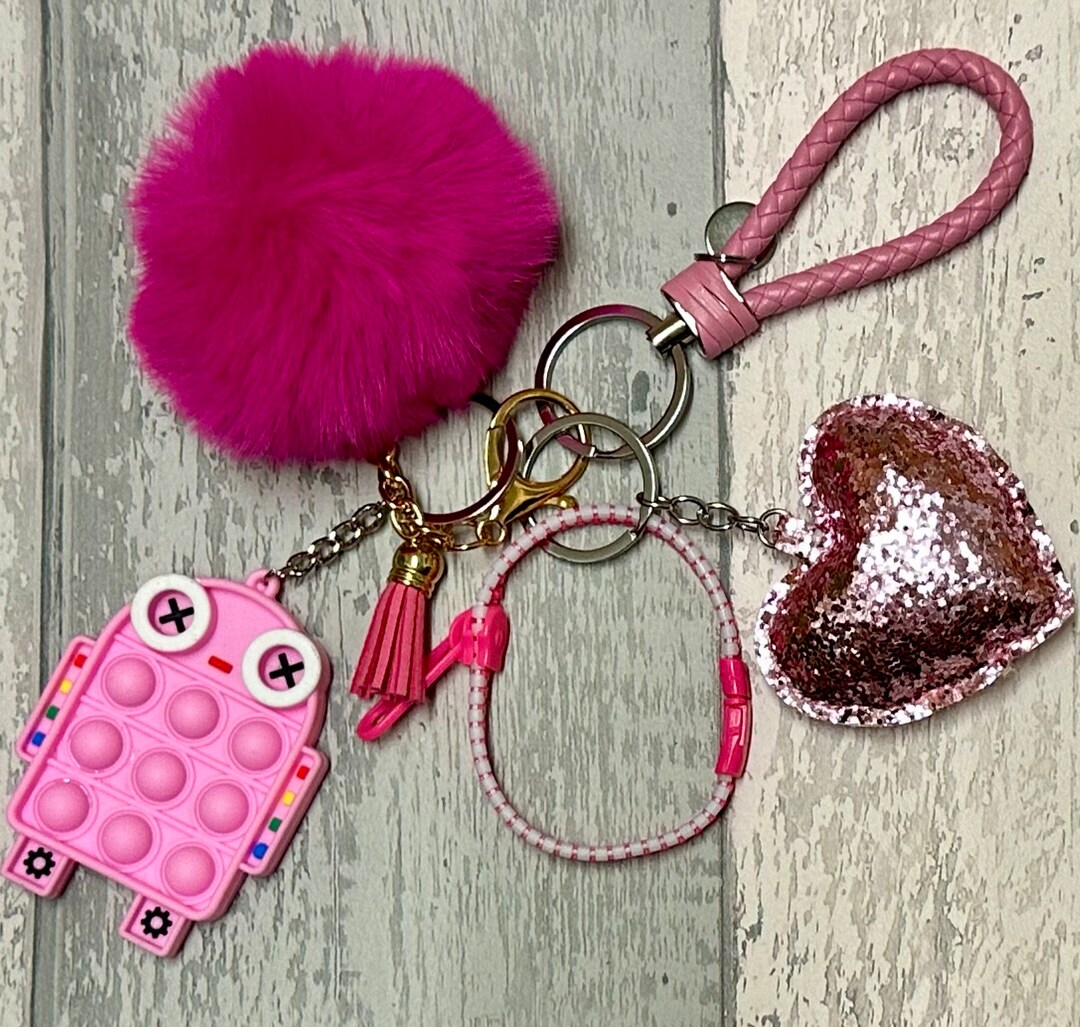 Pink Fidget Keyring / Stim Toy / Fidget Toy / Fidget Keyring / Autism ...