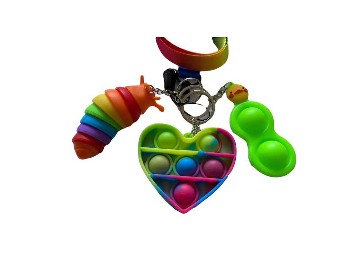 Fidget Stimming Lanyard, Stim Toy, Sensory Toy, Autism Adhd Aid, School ...