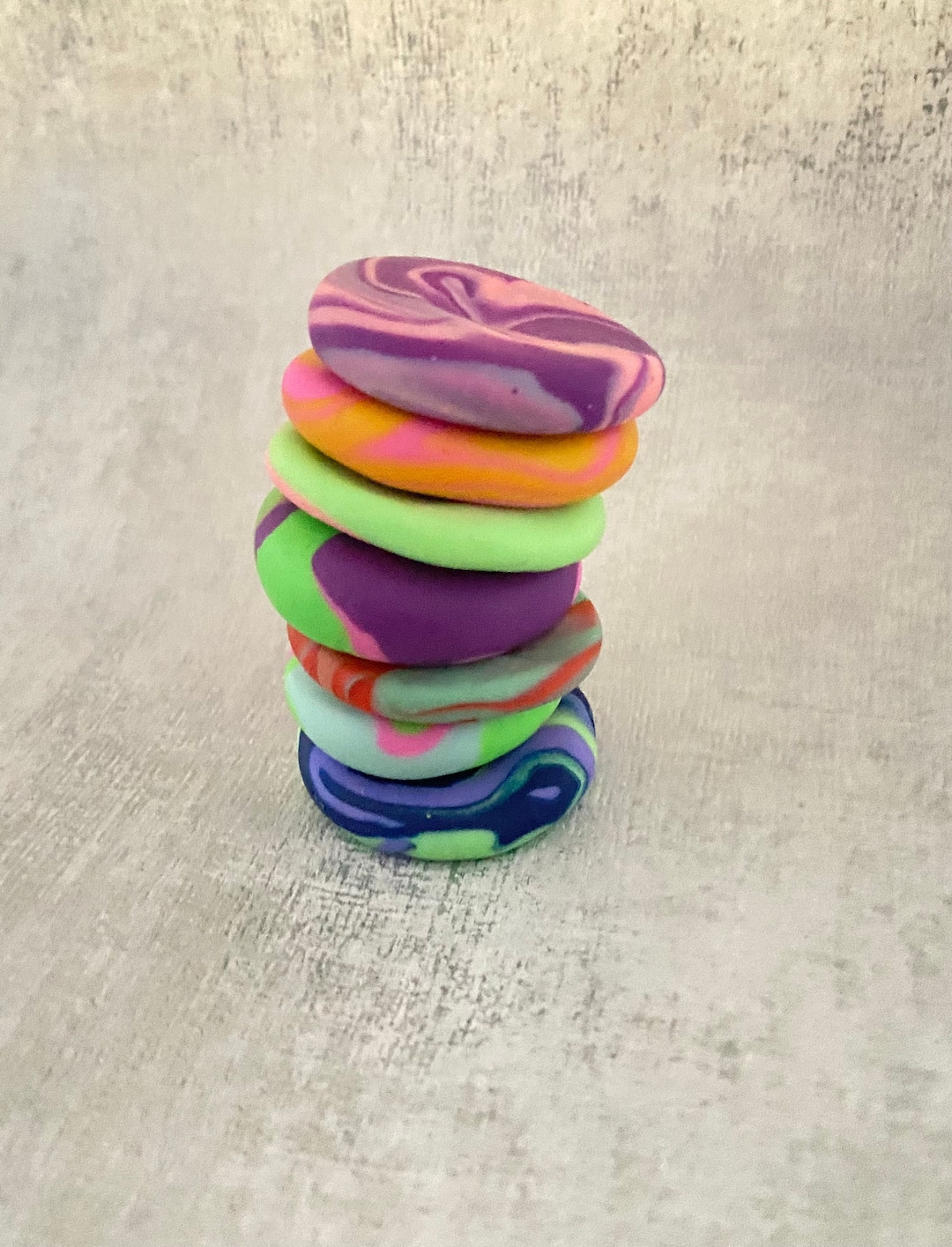 Handmade Worry Stone / Clay Worry Stone / Worry Pebble / Tactile Worry ...