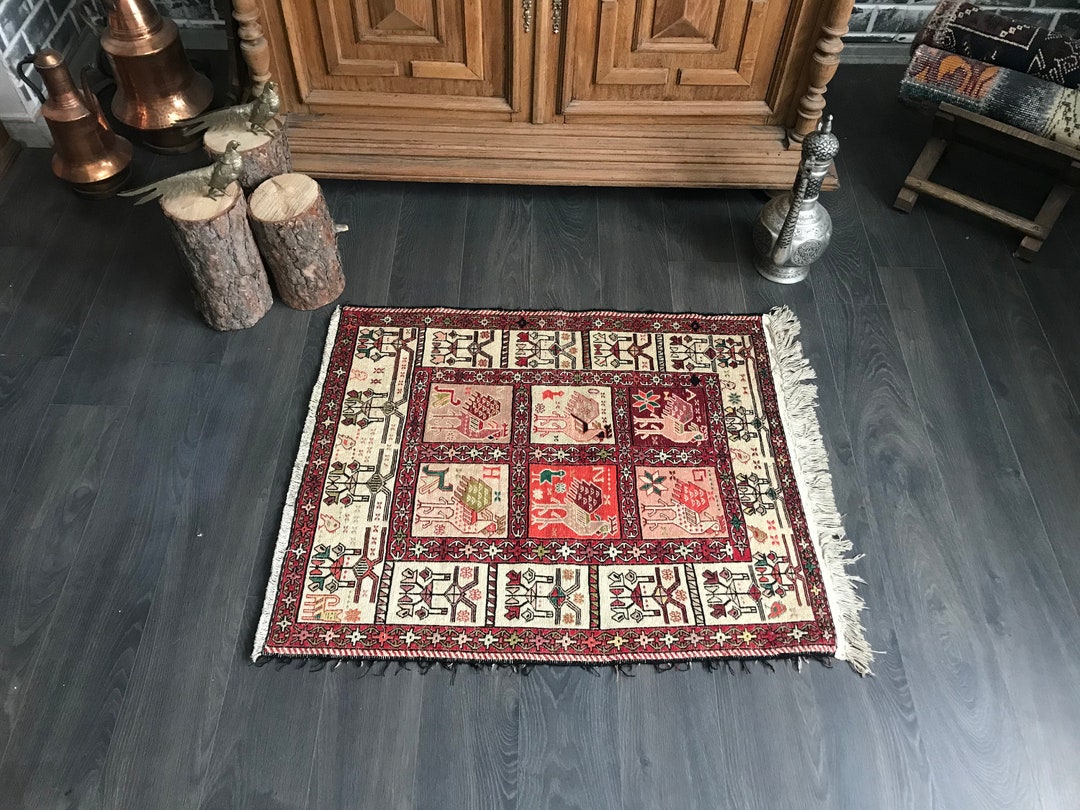 Silk Small Persian Rug , Traditional Rug , Unique Persian Rug , Silk ...