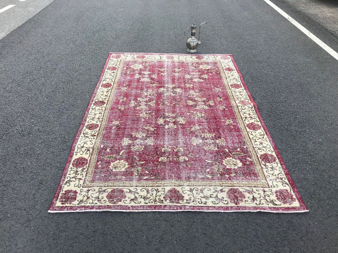 Large Turkish Rug Purple Turkish Rug Oushak Area Rug - Etsy