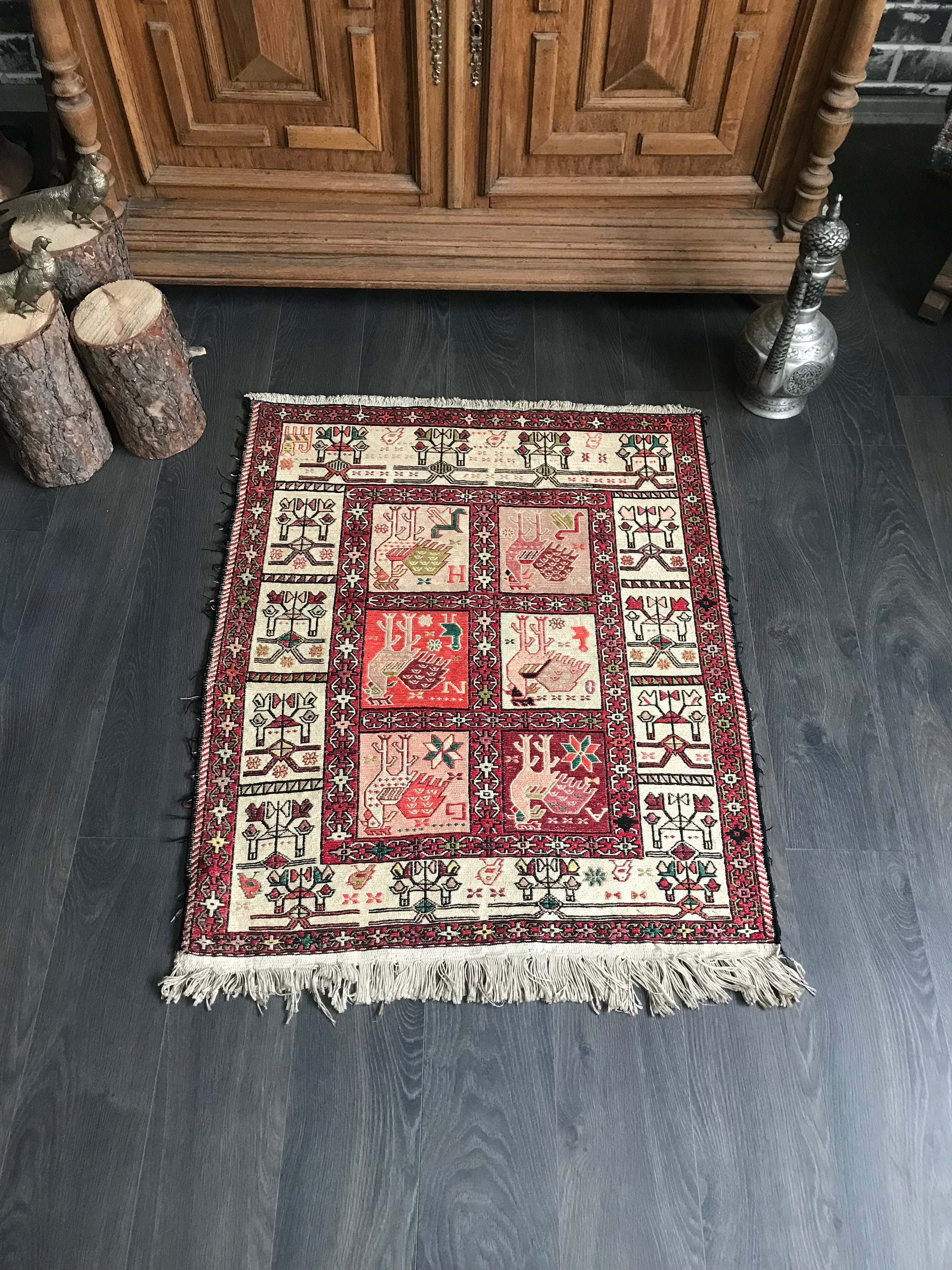 Silk Small Persian Rug Traditional Rug Unique Persian Rug - Etsy