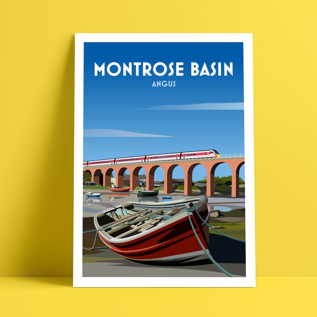 Montrose Basin, LNER Azuma, Railway Poster, Angus, Scotland, Giclée ...