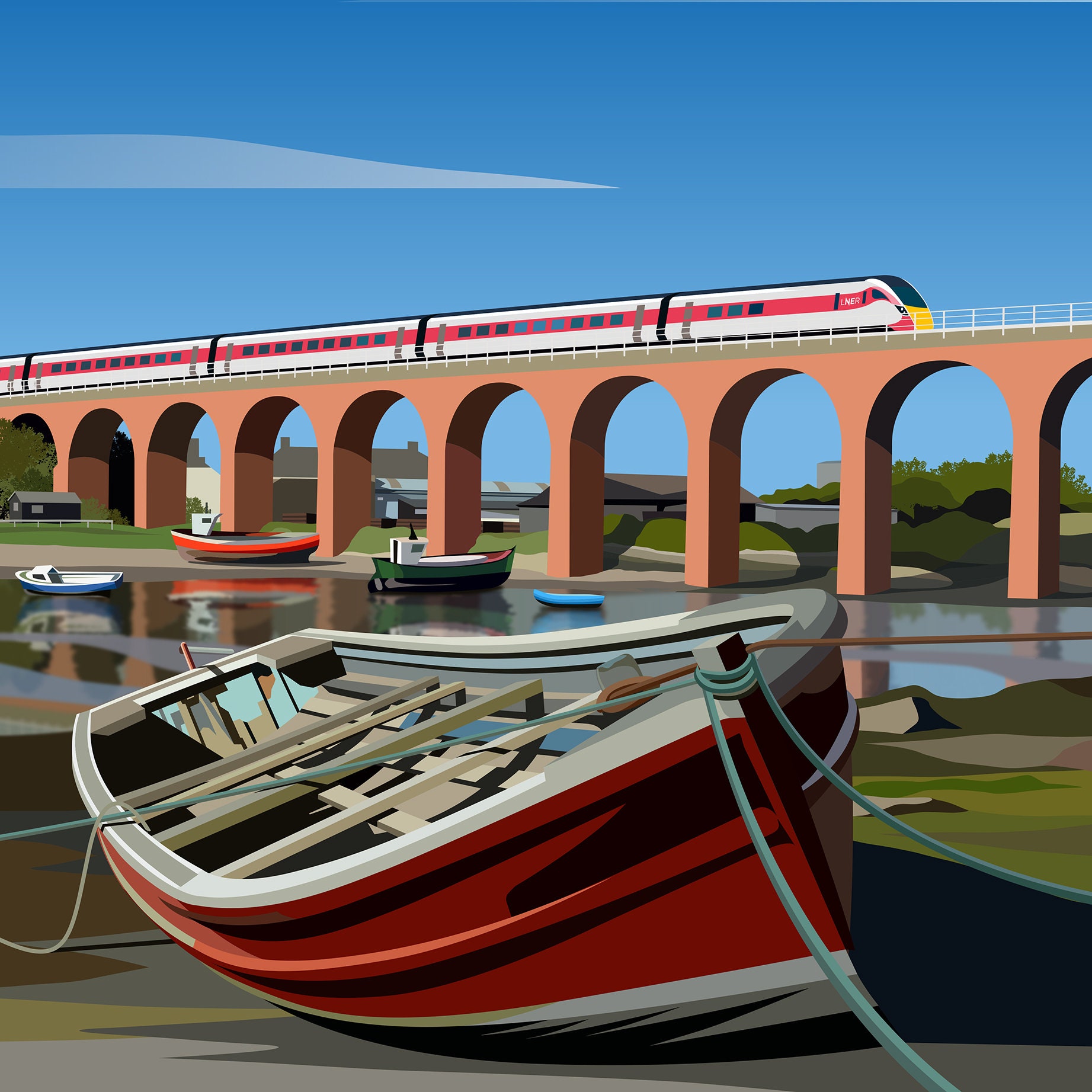 LNER Railway Giclée Print: Vintage Scotland Travel Poster - Etsy UK