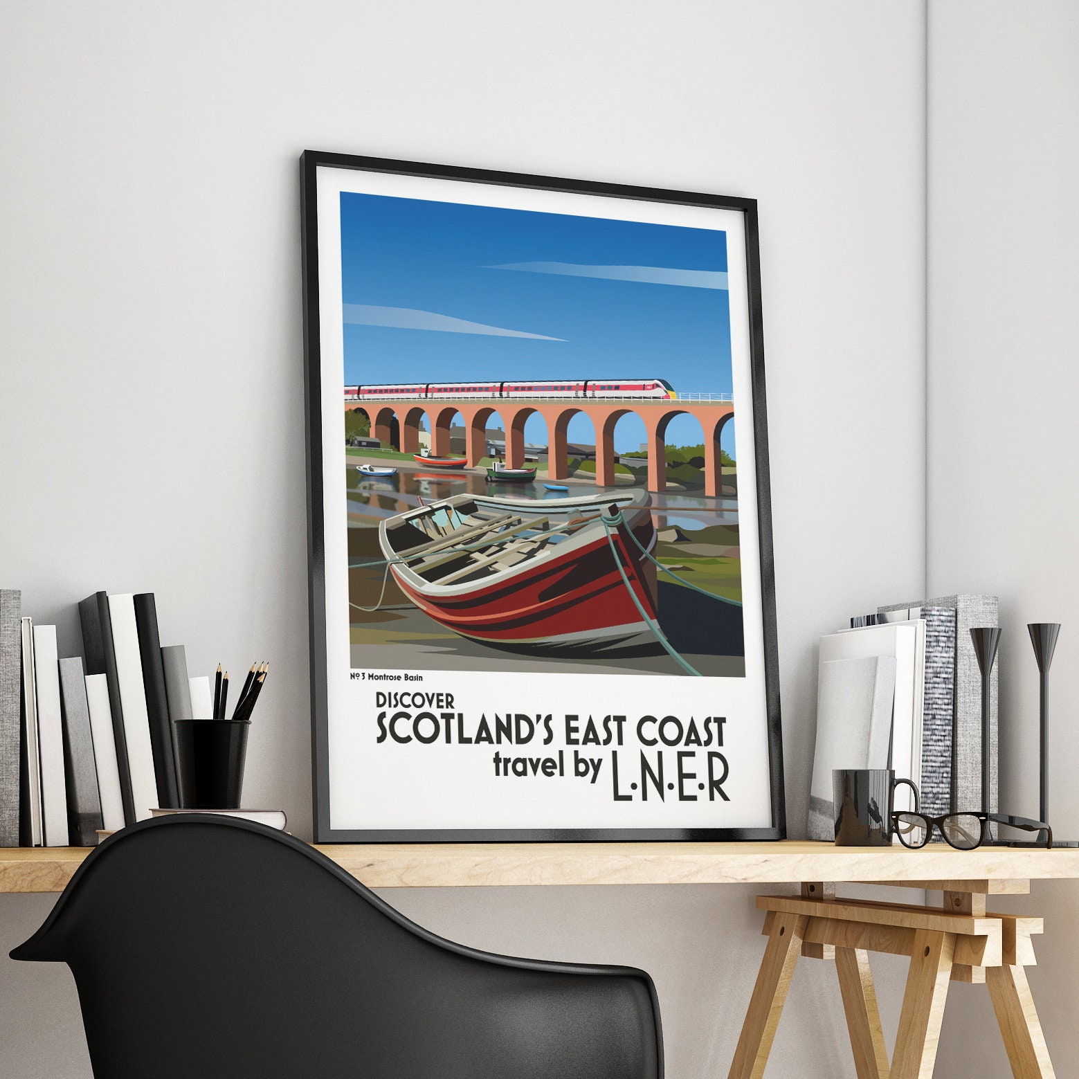 LNER Railway Posters, Vintage Inspired, Scotland's East Coast, Forth ...