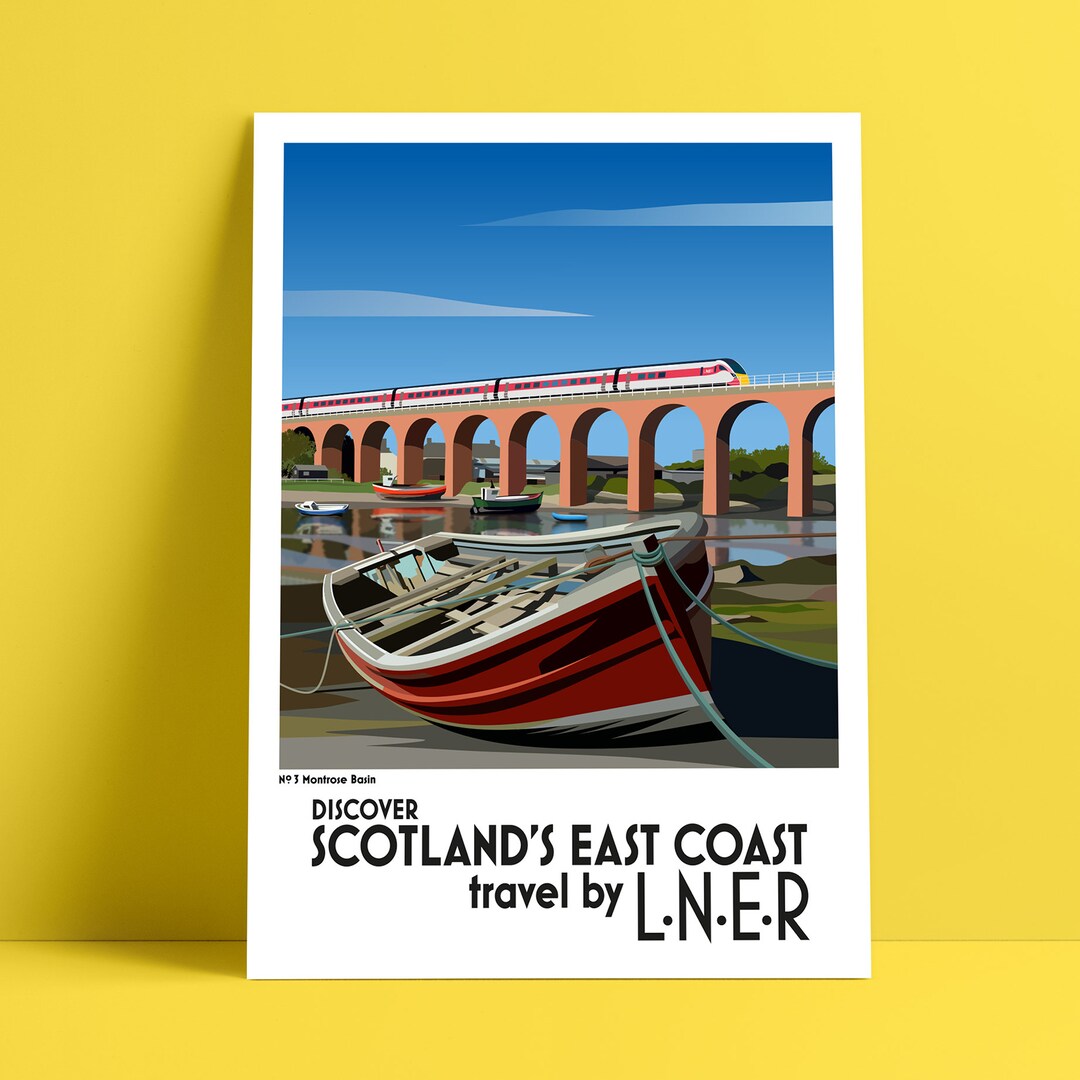 LNER Railway Posters, Vintage Inspired, Scotland's East Coast, Forth ...