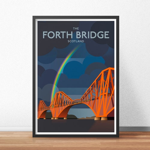 Vintage LNER Forth Bridge Scotland Poster Print - Etsy