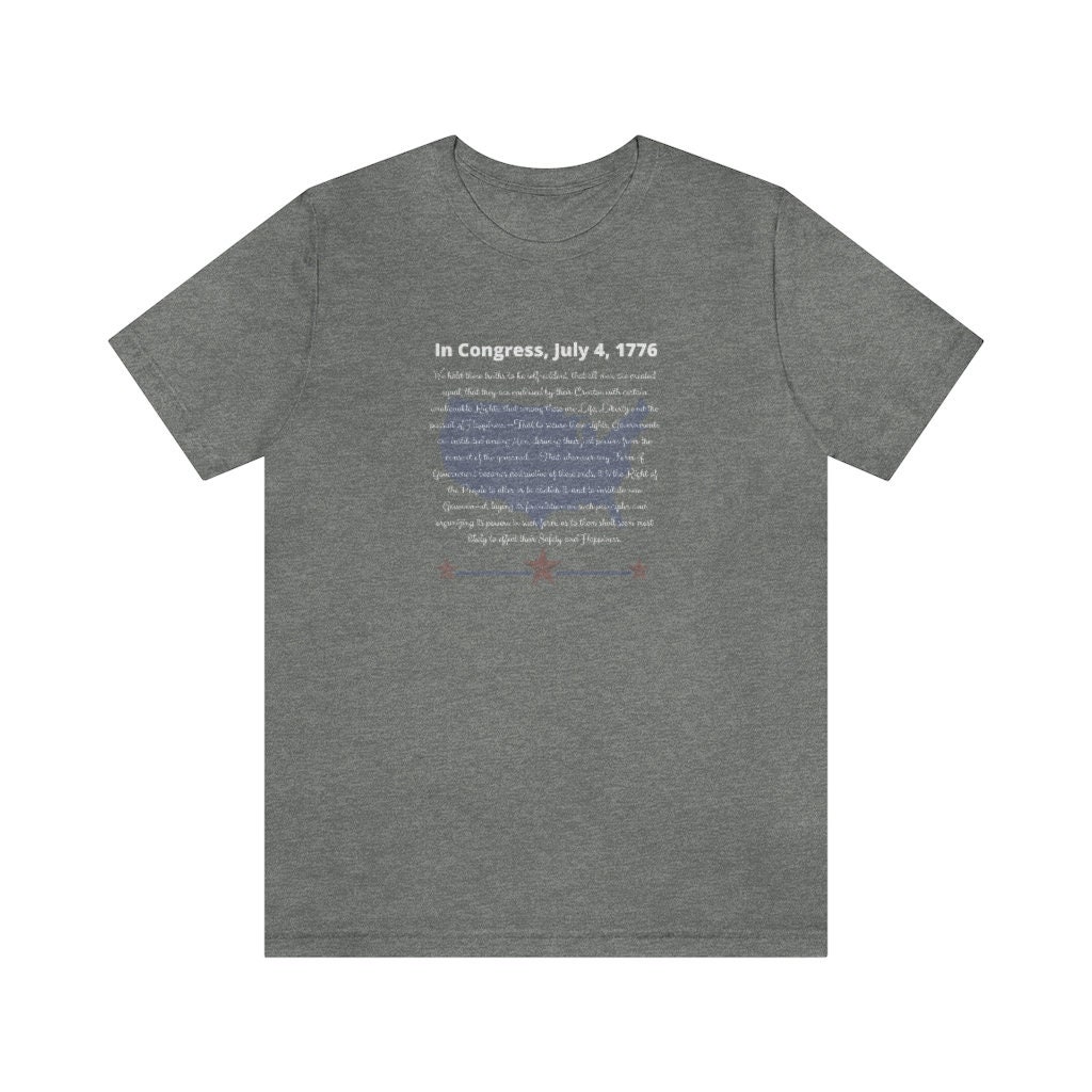 In Congress, Declaration of Independence Shirt - Etsy