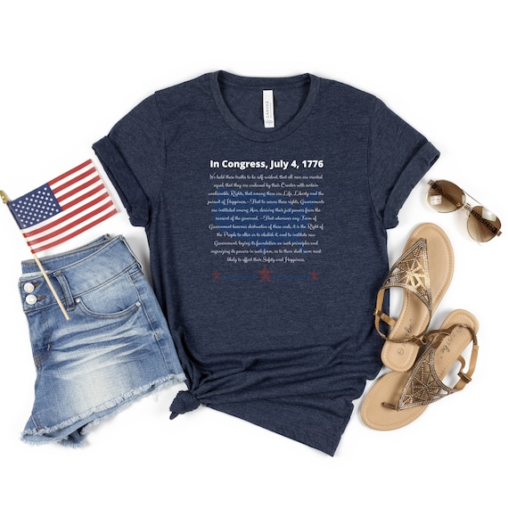 In Congress Declaration of Independence Shirt - Etsy