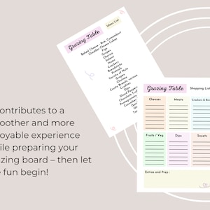 Printable Shopping List for Grazing Table, Shopping List for Grazing ...